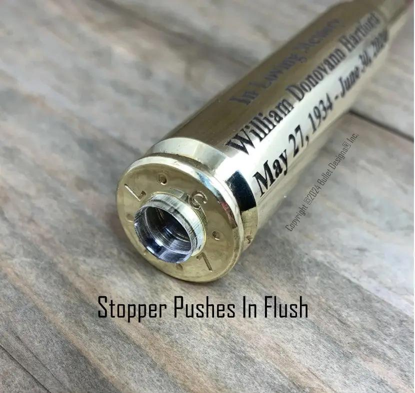 Custom Engraved 50 Caliber REAL Bullet DIY Urn Kit, Personalized ...