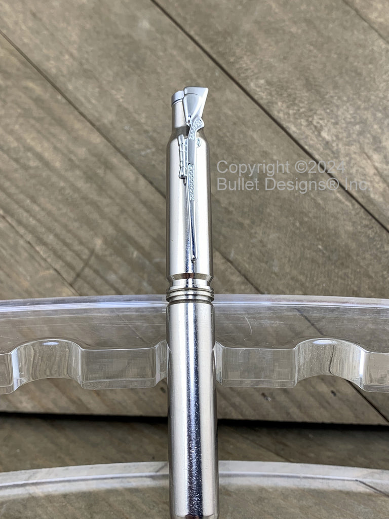 Rifle Scope Nickel Bullet Ink Pen, Gun, 308, 30-06, Real – Bullet ...