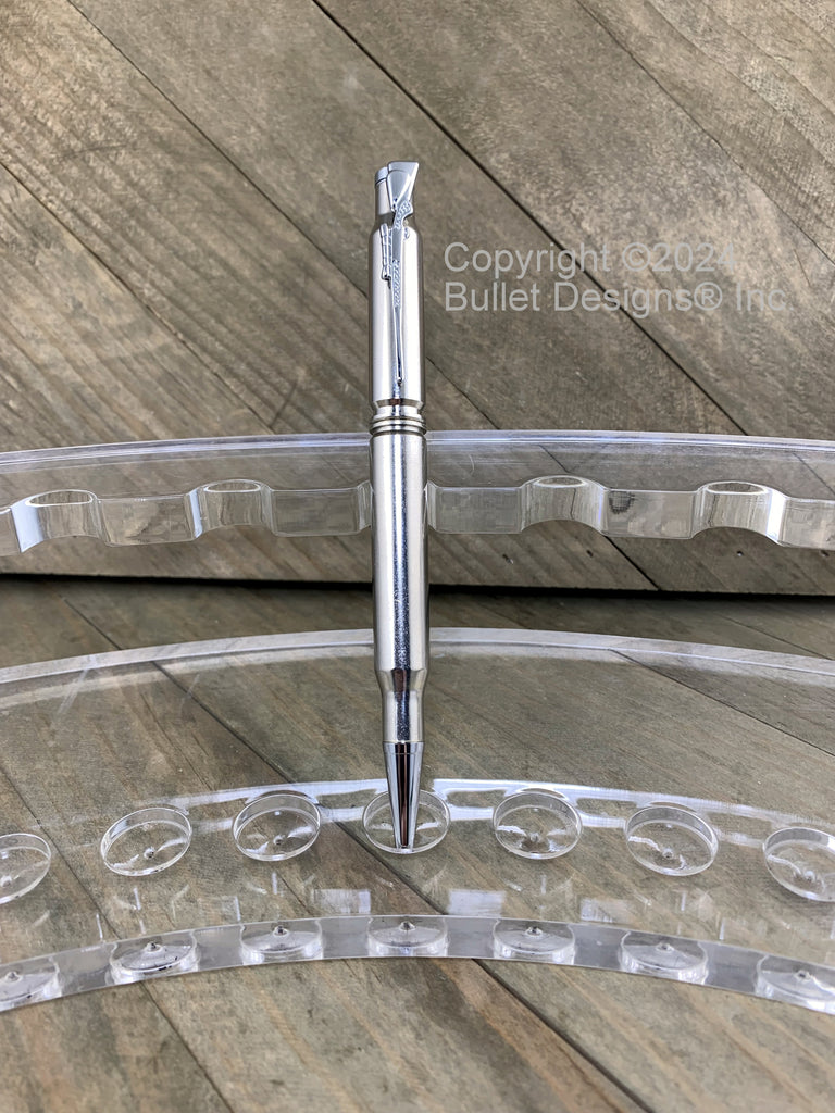 Rifle Scope Nickel Bullet Ink Pen, Gun, 308, 30-06, Real – Bullet ...