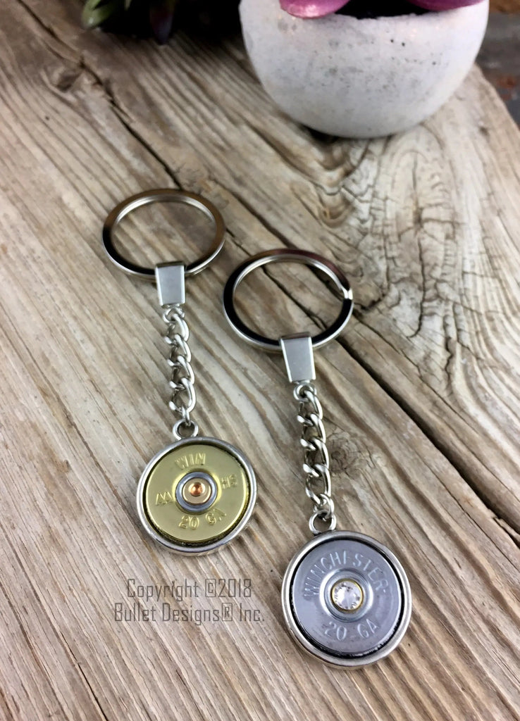 Custom Shotgun Keychain, 20 Gauge Keychain, Nickel or Brass – Bullet ...