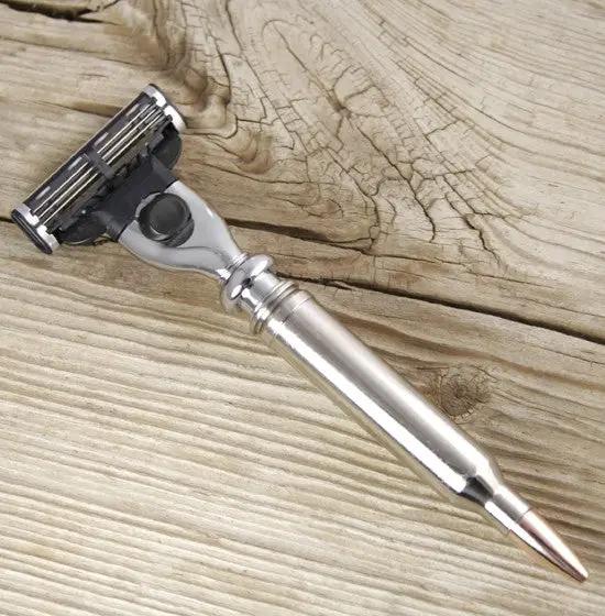 7mm Mag Nickel Real Bullet Razor, Mach 3 Bullet Razor – Bullet Designs ...