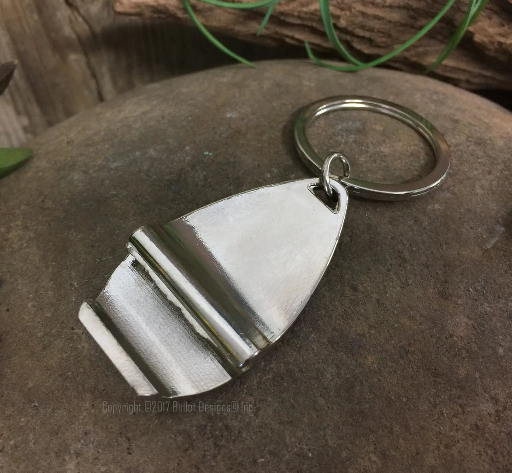 Custom Bullet Bottle Opener Keychain Keyring, Silver – Bullet Designs® Inc.