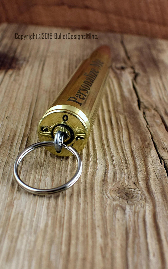 Engraved 50 Caliber Bullet Keychain, Engraved, Casing – Bullet Designs ...