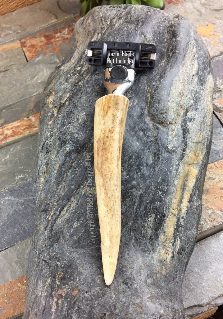 Deer Antler Razor - Mach 3, Unique, Gift for Him, Hunter – Bullet ...