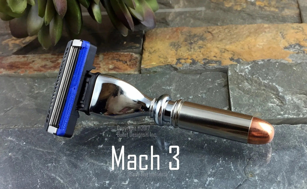 Handcrafted Mini Colt 45 Bullet Travel Bullet Razor Mach 3 – Bullet ...