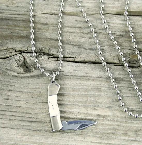 Rough Rider Miniature Knife Necklace, w/ Ball Chain, Ryder – Bullet ...